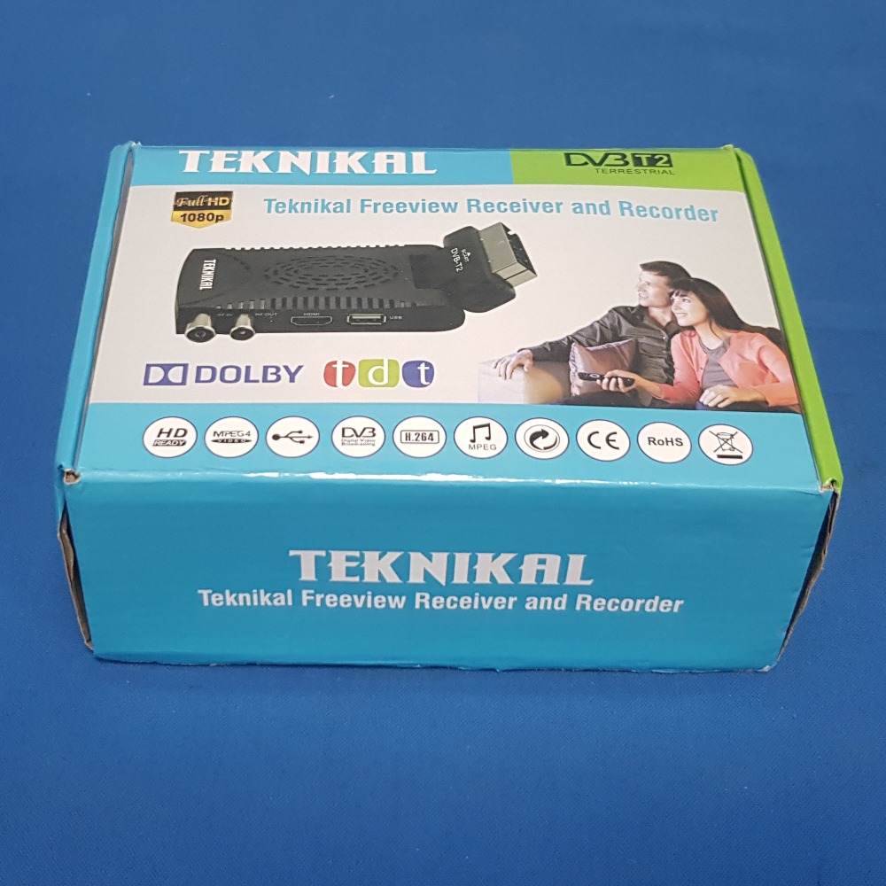 Pre-owned TEKNIKAL HD Scart Freeview Receiver & Recorder Set Top Box 4 ...